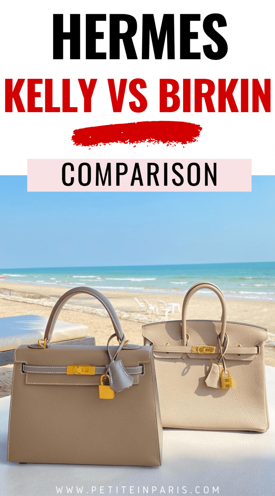 Hermes Kelly Bag Vs Birkin Bag Comparison • Petite in Paris