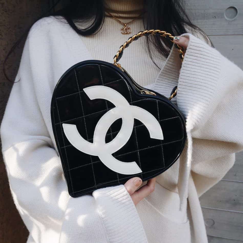 Chanel Heart Shaped Bag Details • Petite in Paris