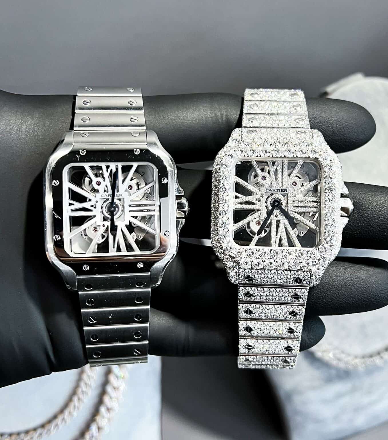 20 Photos of Iced Out Cartier Watches • Petite in Paris