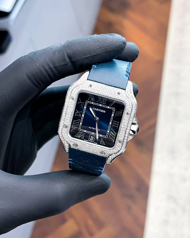 20 Photos of Iced Out Cartier Watches • Petite in Paris