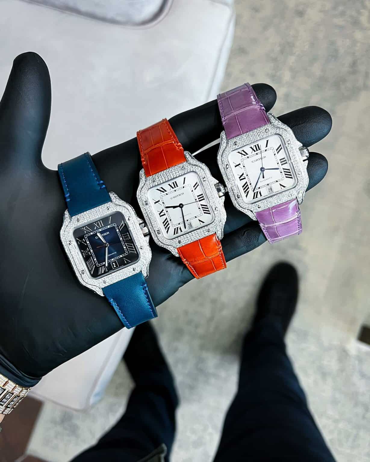 20 Photos of Iced Out Cartier Watches • Petite in Paris