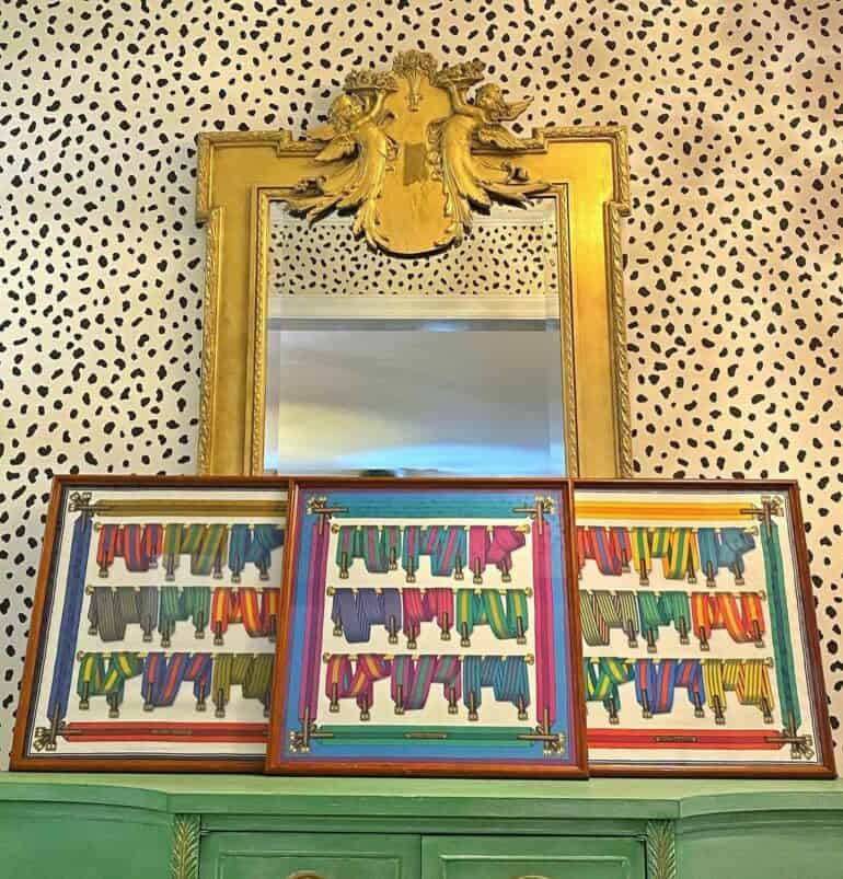 15 Framed Hermes Scarf ideas For Your Home • Petite in Paris
