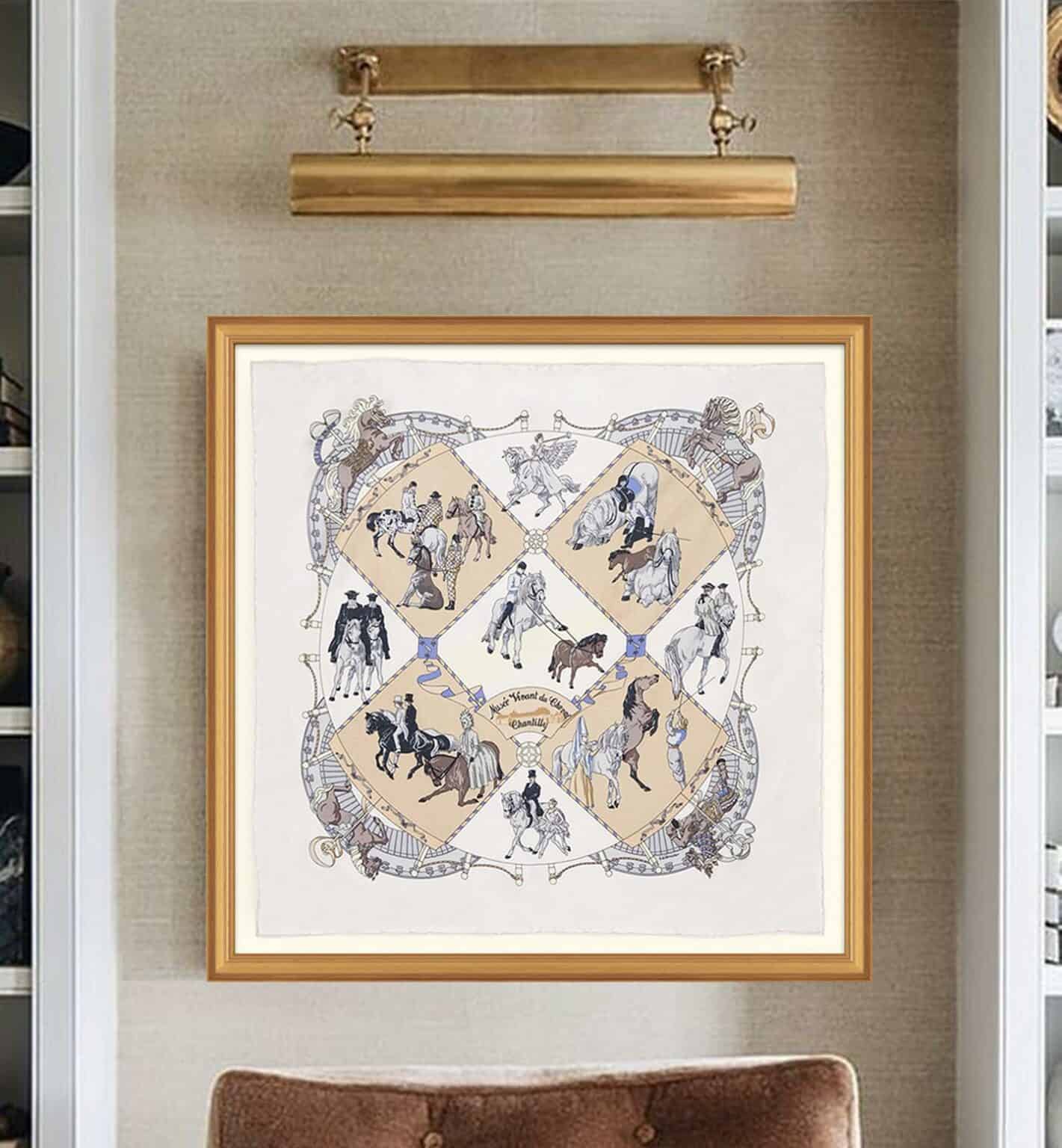 15 Framed Hermes Scarf ideas For Your Home • Petite in Paris