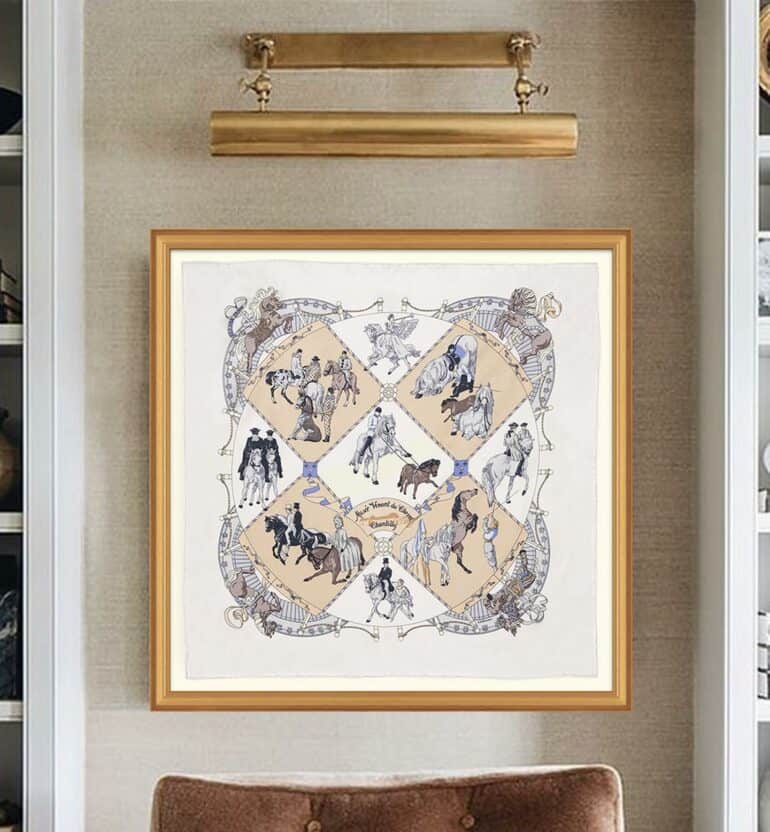15 Framed Hermes Scarf ideas For Your Home • Petite in Paris