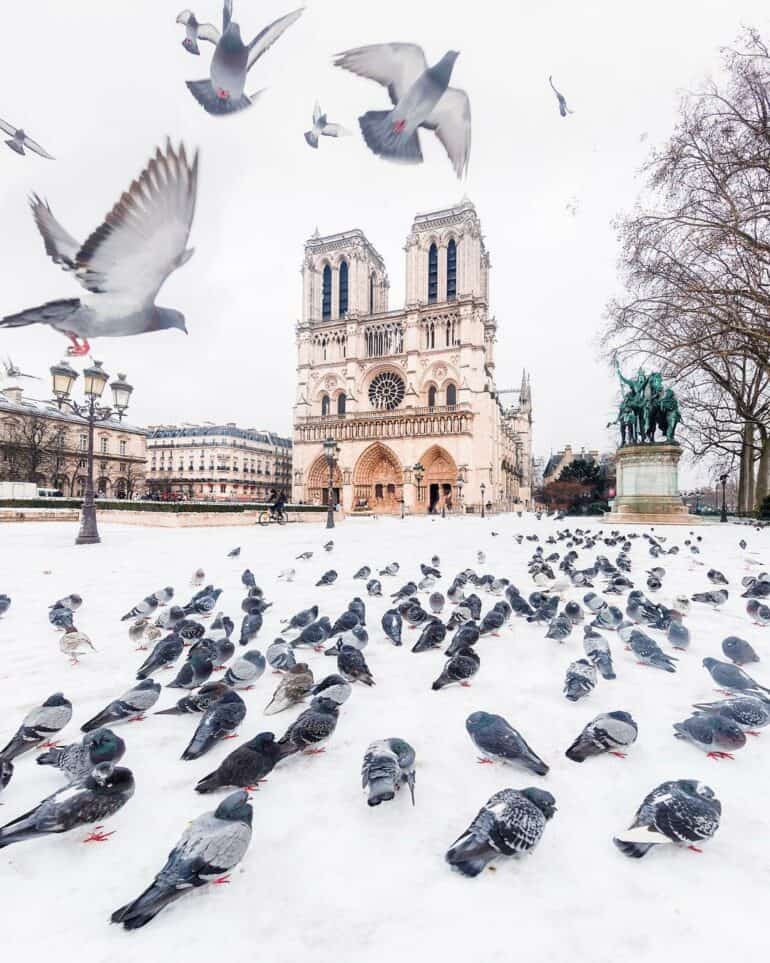26 Photos of Snow in Paris • Petite in Paris